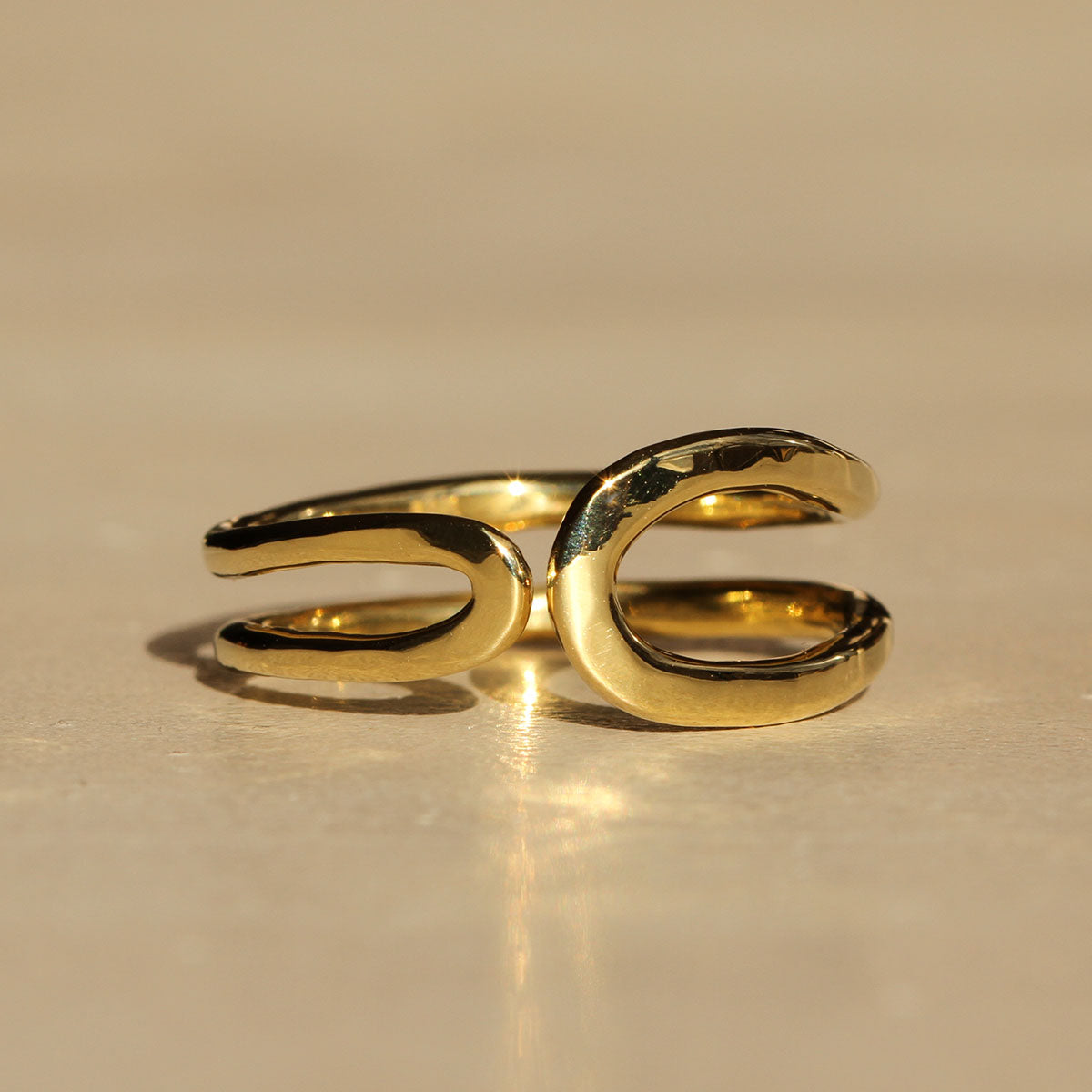 Forged Double Loop Ring – Sophie Hughes