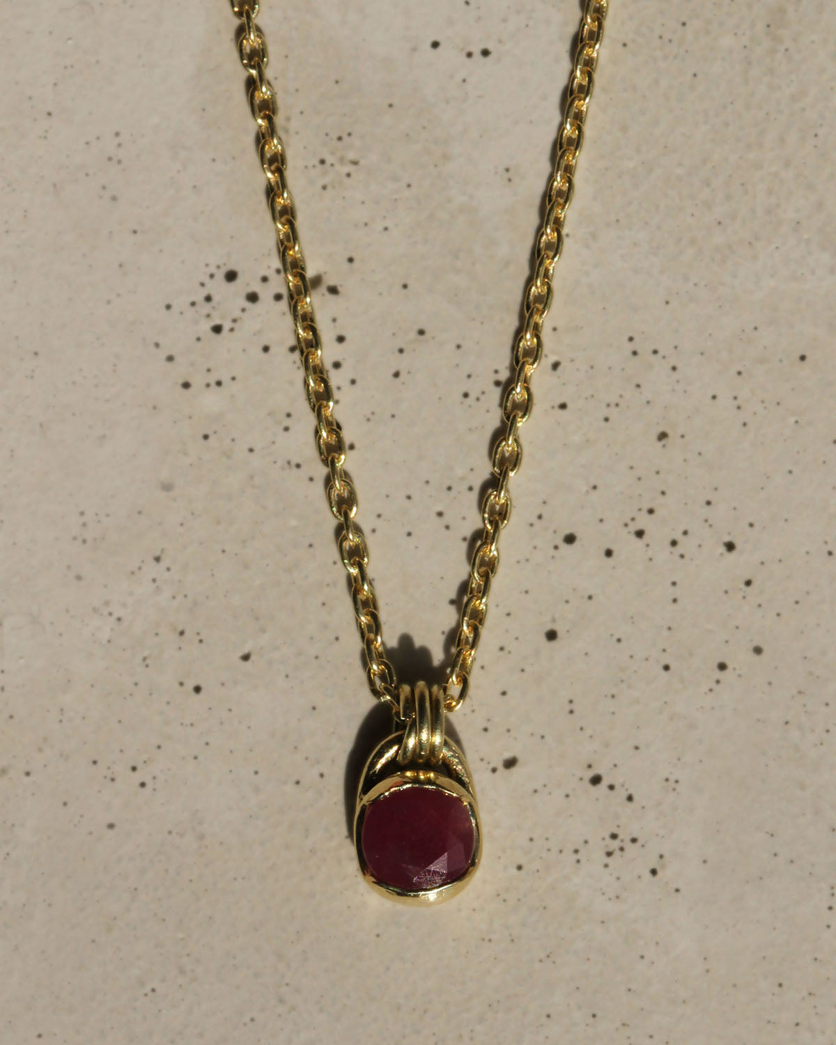 Poppy Bezel - Wyoming Ruby Necklace – Sophie Hughes